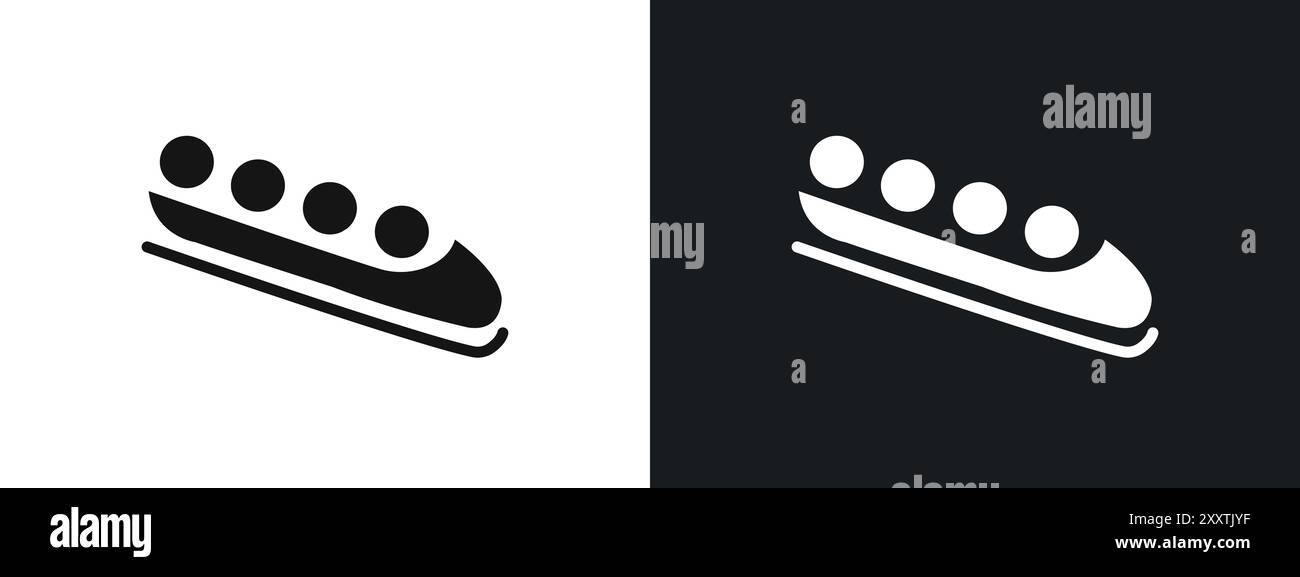 Bobsleigh icon linear vector graphics sign or symbol set for web app ui Stock Vector Image & Art ...