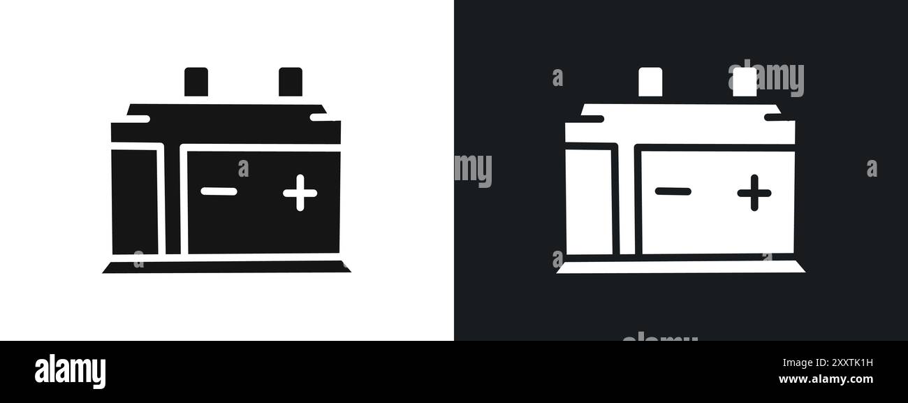 Car Battery Icon linear vector graphics sign or symbol set for web app ui Stock Vector Image ...