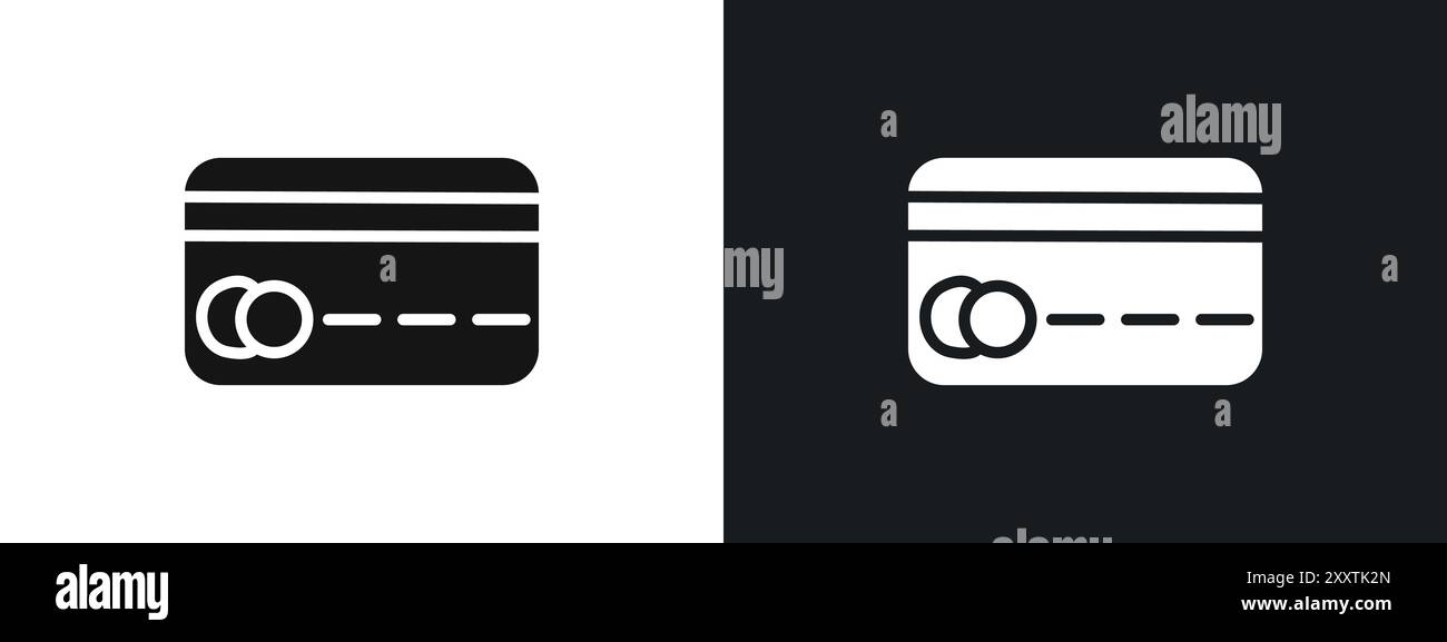 Credit Card icon linear vector graphics sign or symbol set for web app ...