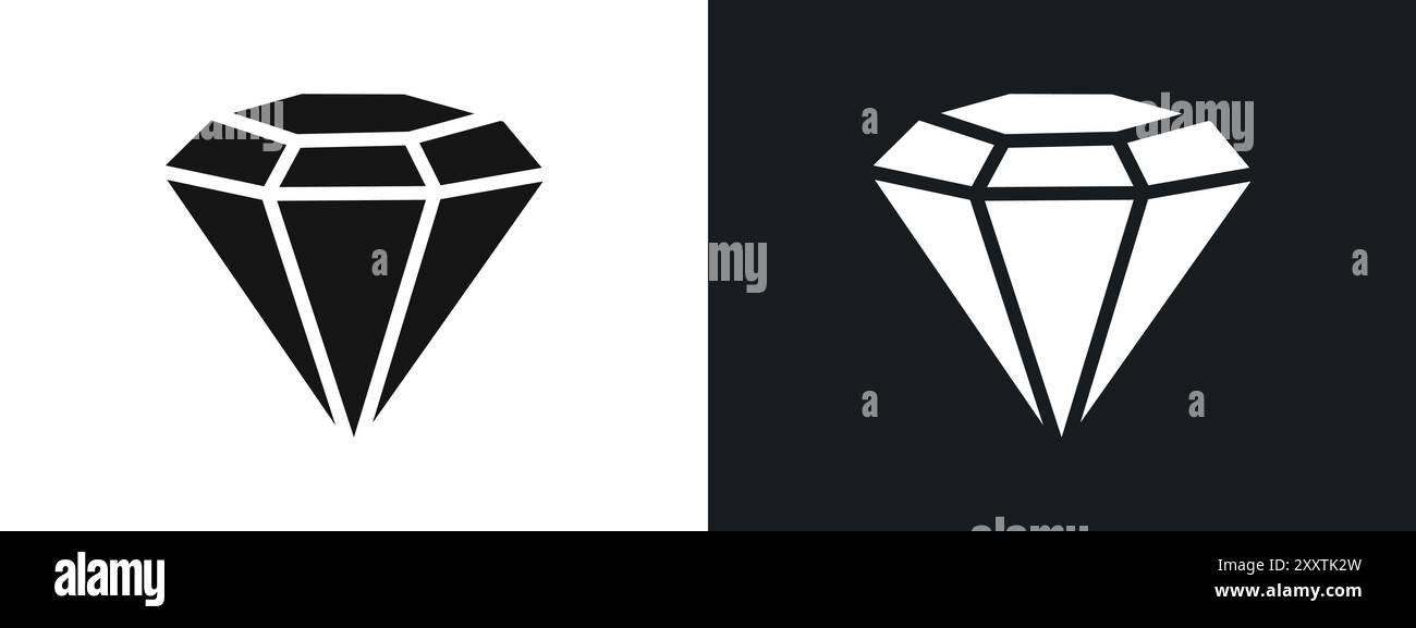 diamond icon linear vector graphics sign or symbol set for web app ui Stock Vector Image & Art ...