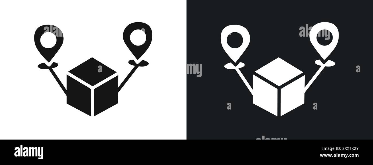 distribution icon linear vector graphics sign or symbol set for web app ui Stock Vector Image ...