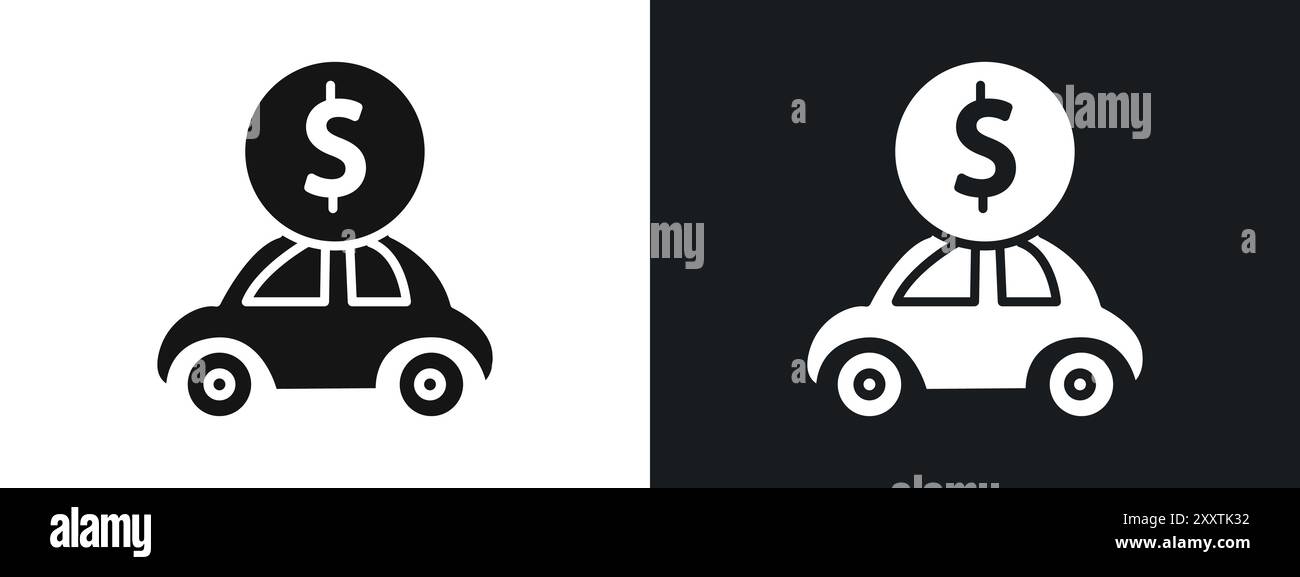 Car Loan icon linear vector graphics sign or symbol set for web app ui Stock Vector Image & Art ...