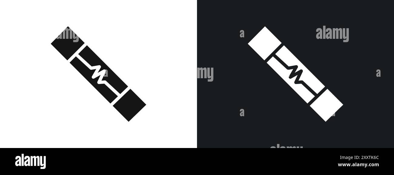 Electric fuse icon linear vector graphics sign or symbol set for web app ui Stock Vector Image ...