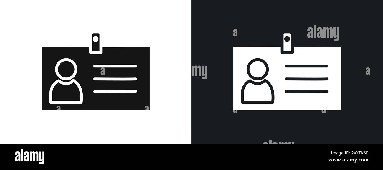 Staff id card vector vectors hi-res stock photography and images - Alamy