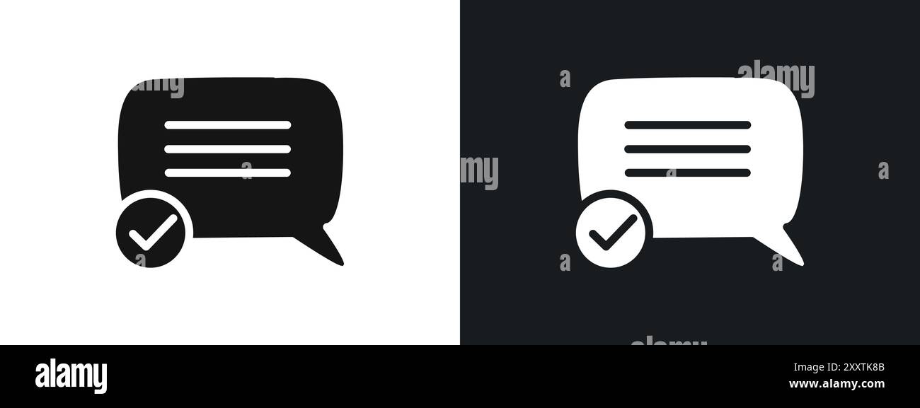 check message icon linear vector graphics sign or symbol set for web app ui Stock Vector Image ...