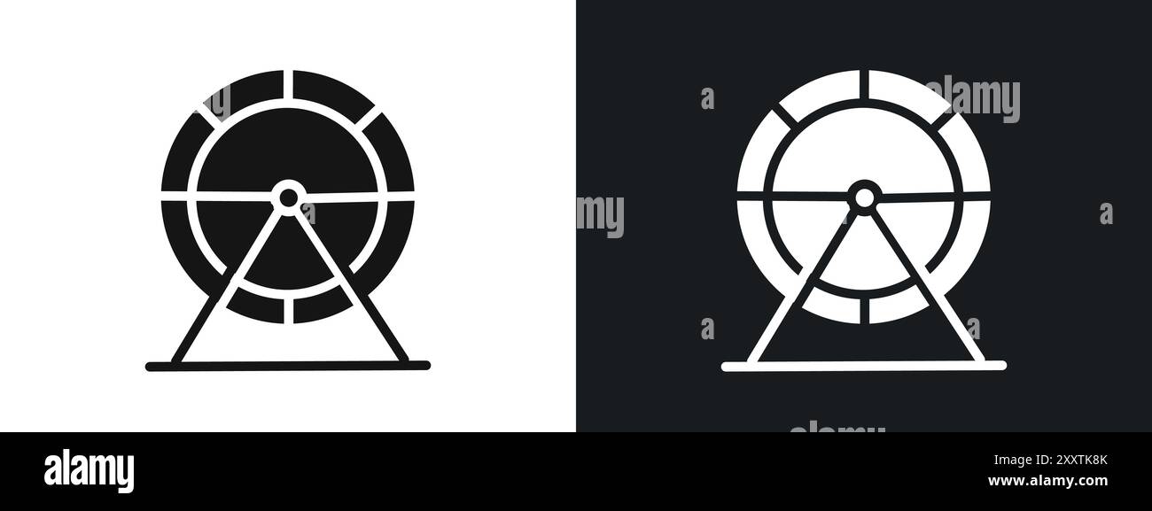 Hamster wheel icon linear vector graphics sign or symbol set for web app ui Stock Vector Image ...