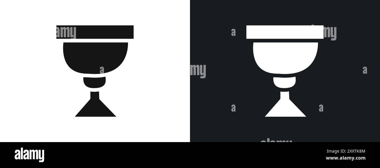 Holy chalice icon linear vector graphics sign or symbol set for web app ui Stock Vector Image ...