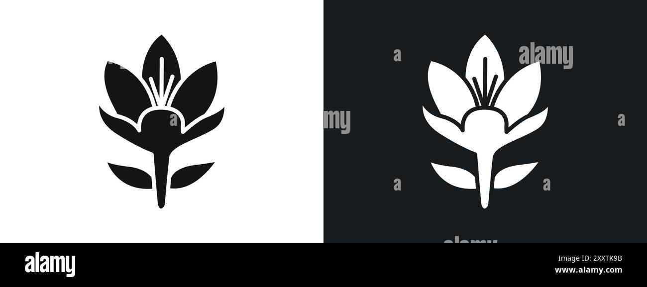 Crocus Icon linear vector graphics sign or symbol set for web app ui Stock Vector Image & Art ...