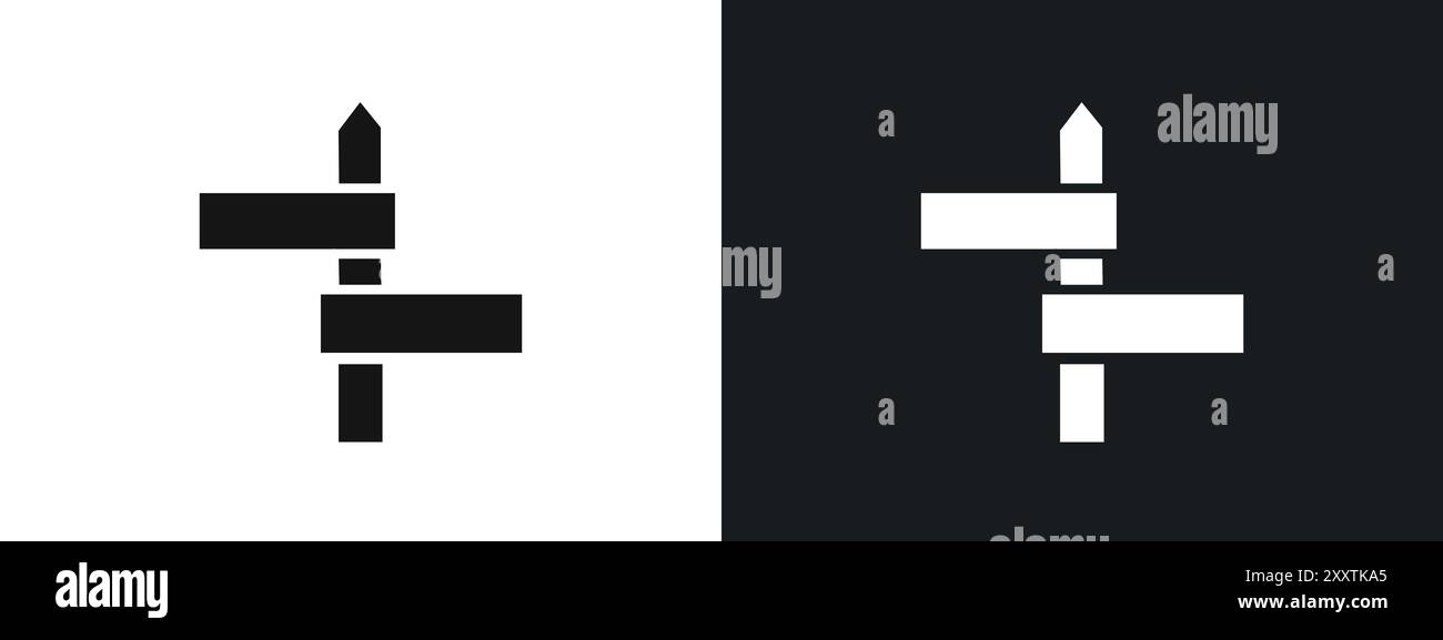 crossroads sign icon linear vector graphics sign or symbol set for web app ui Stock Vector Image ...