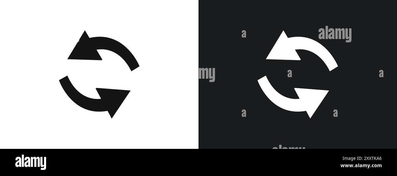 counterclockwise rotation icon linear vector graphics sign or symbol set for web app ui Stock ...