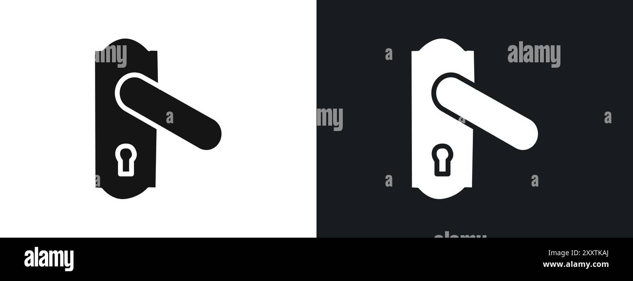 Door knob Icon linear vector graphics sign or symbol set for web app ui Stock Vector Image & Art ...