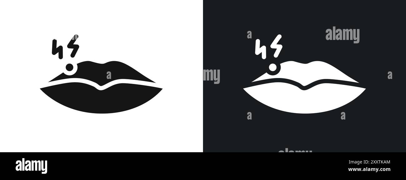 Herpes virus icon linear vector graphics sign or symbol set for web app ui Stock Vector Image ...