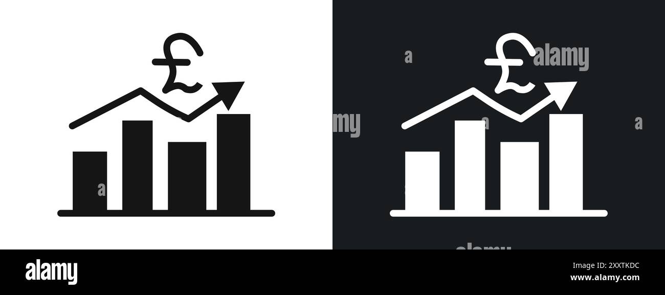 Euro chart icon linear vector graphics sign or symbol set for web app ui Stock Vector Image ...