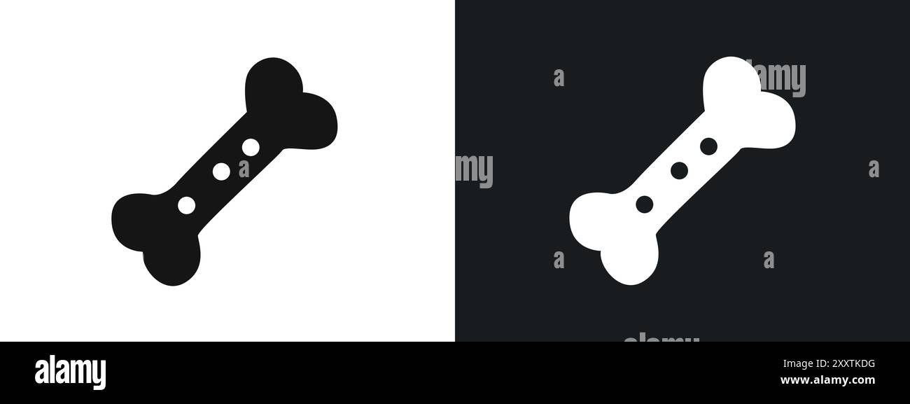 Dog Bone Icon linear vector graphics sign or symbol set for web app ui ...