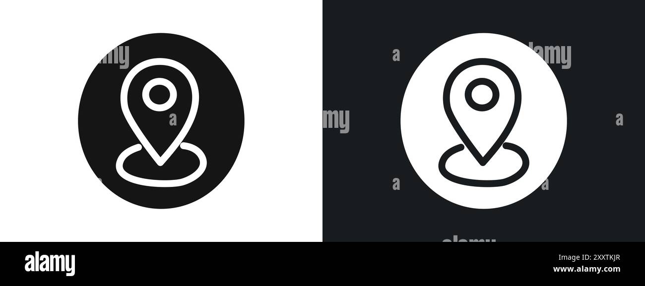 Geo Targeting icon linear vector graphics sign or symbol set for web app ui Stock Vector Image ...