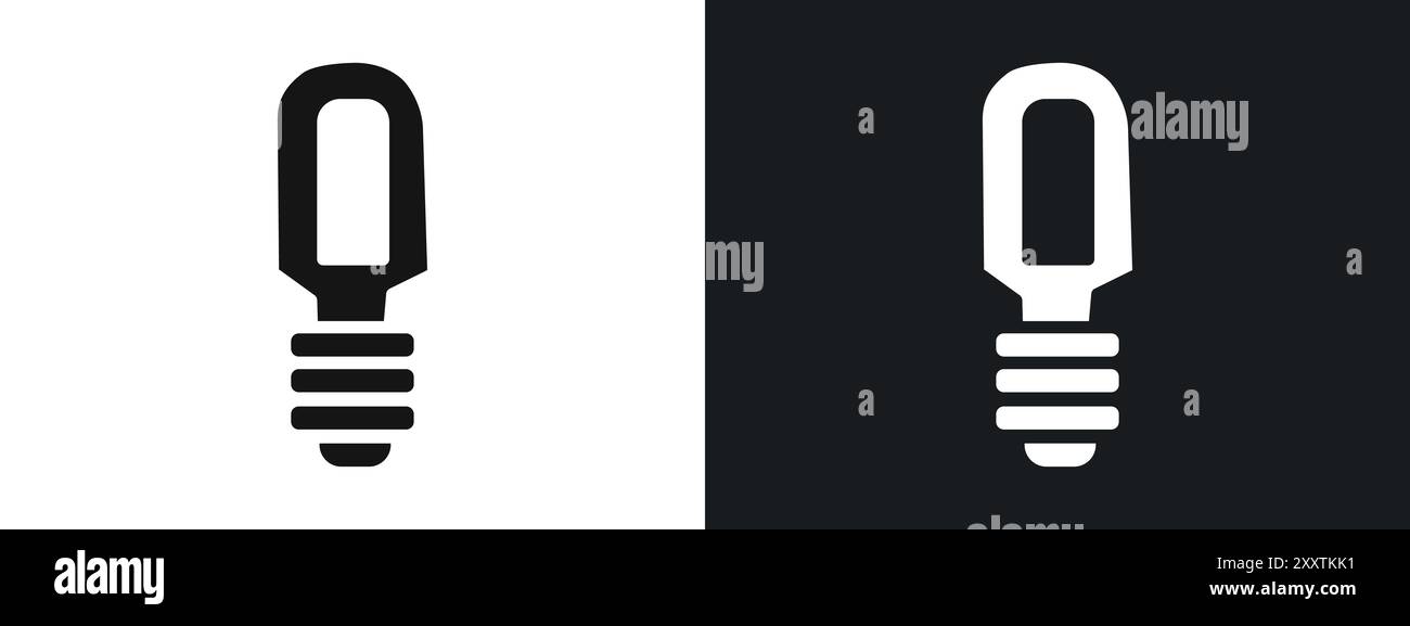 energy efficiency light bulb icon linear vector graphics sign or symbol set for web app ui Stock ...