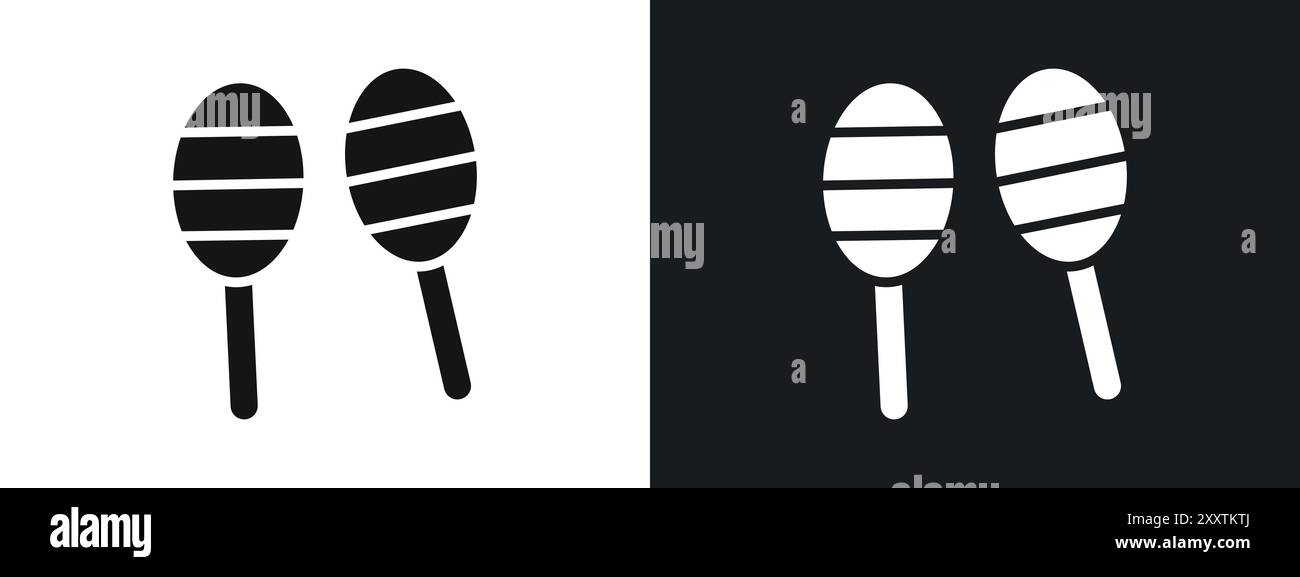 Maracas Icon linear vector graphics sign or symbol set for web app ui Stock Vector Image & Art ...