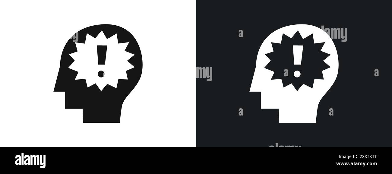 Nervous breakdown icon linear vector graphics sign or symbol set for web app ui Stock Vector ...