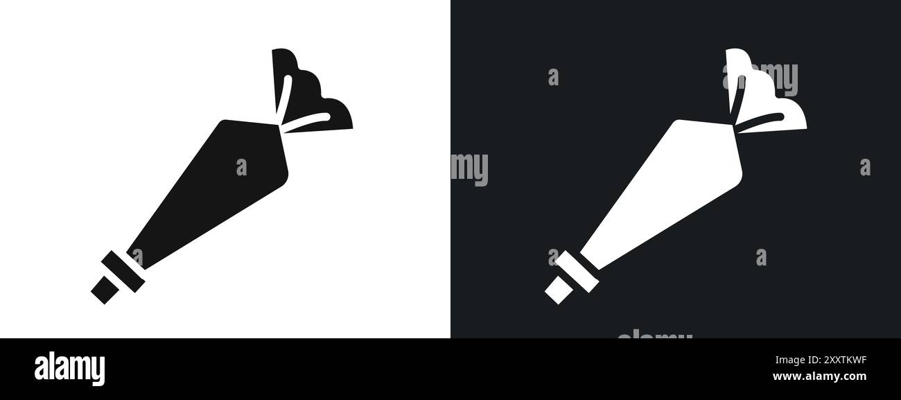 Pastry Bag Icon linear vector graphics sign or symbol set for web app ui Stock Vector Image ...