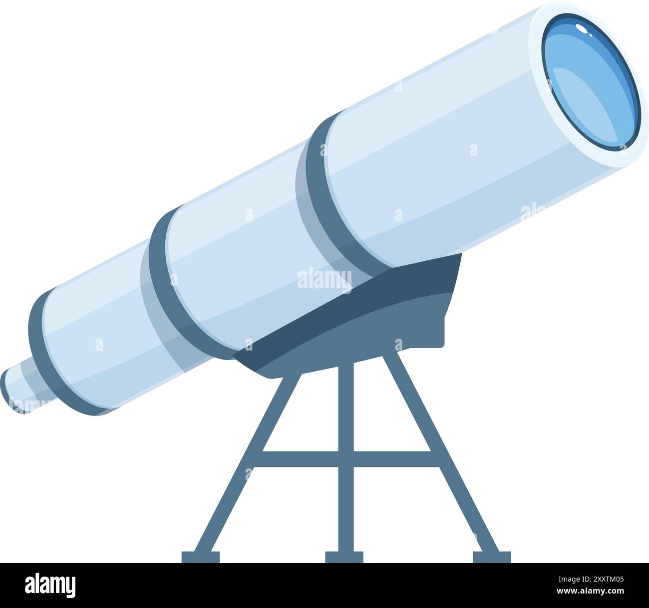 Telescope pointing at the sky for space exploration and astronomical ...