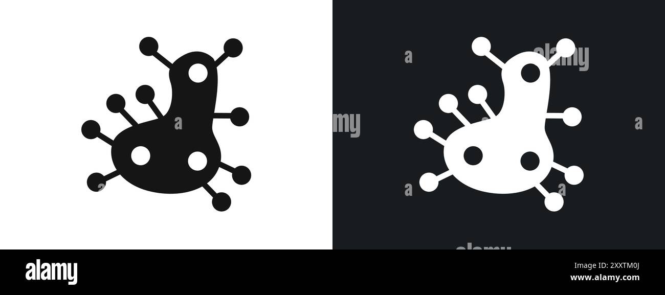 Microbe icon linear vector graphics sign or symbol set for web app ui Stock Vector Image & Art ...