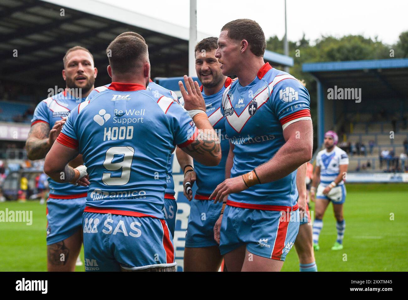 Halifax, England - 25th August 2024 - Wakefield Trinity's Liam Hood ...