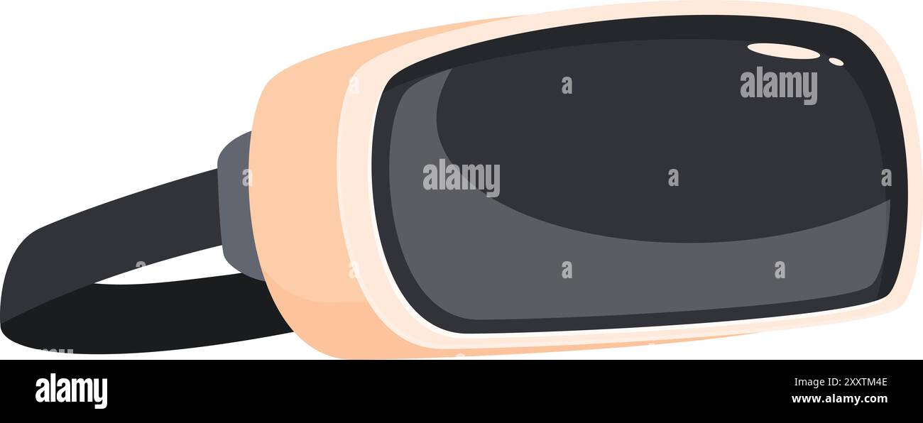 Vr headset lying on white background waiting for gamer Stock Vector ...