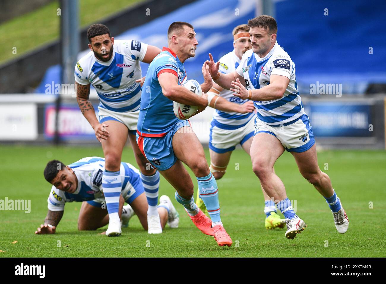 Halifax, England - 25th August 2024 - Wakefield Trinity's Oliver Pratt ...
