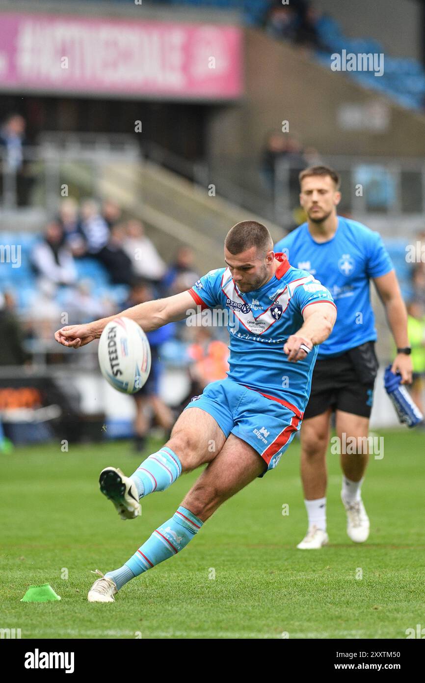 Halifax, England - 25th August 2024 - Wakefield Trinity's Max Jowitt ...