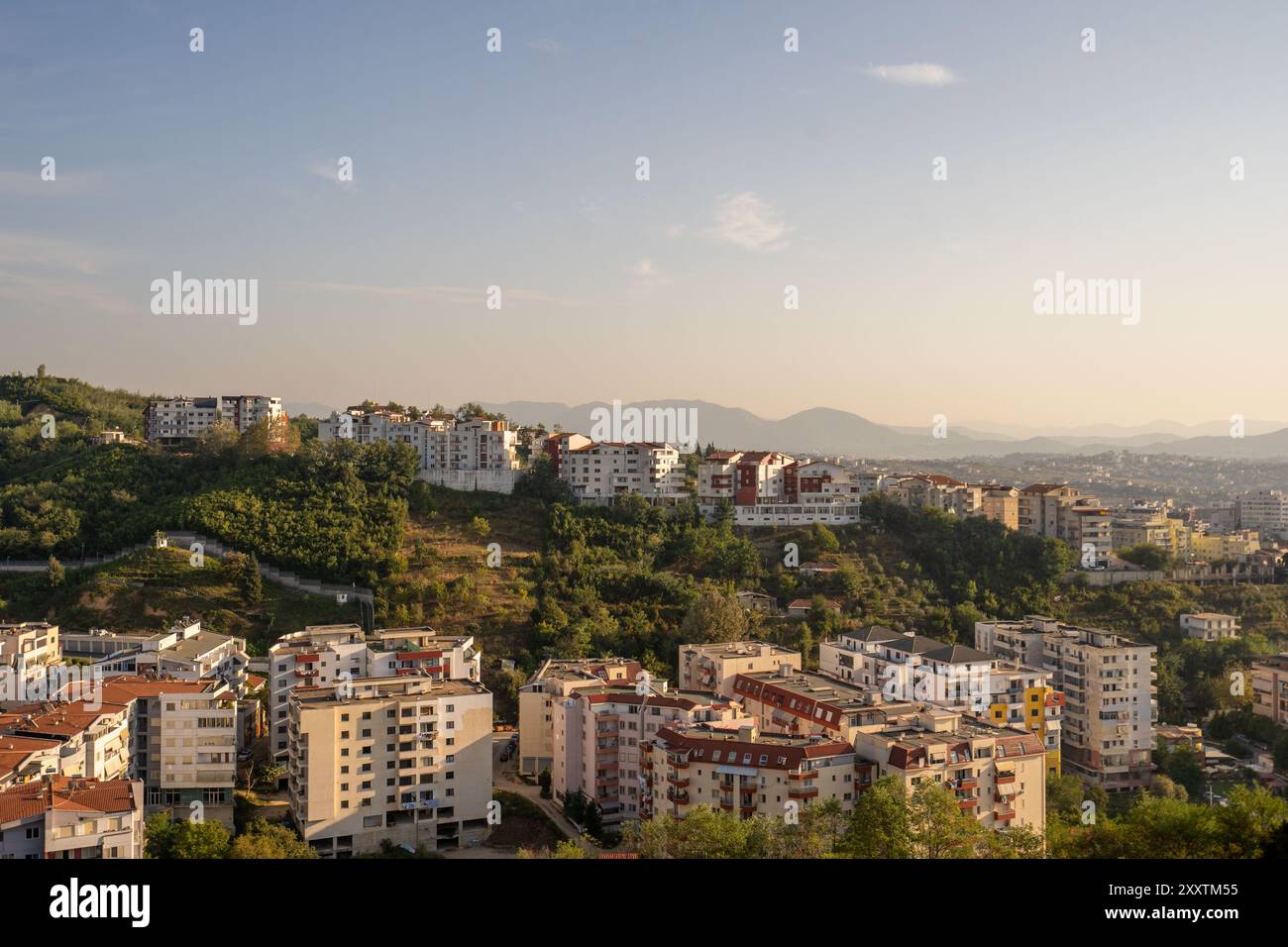 Tirana city skyline sunset albania hi-res stock photography and images ...