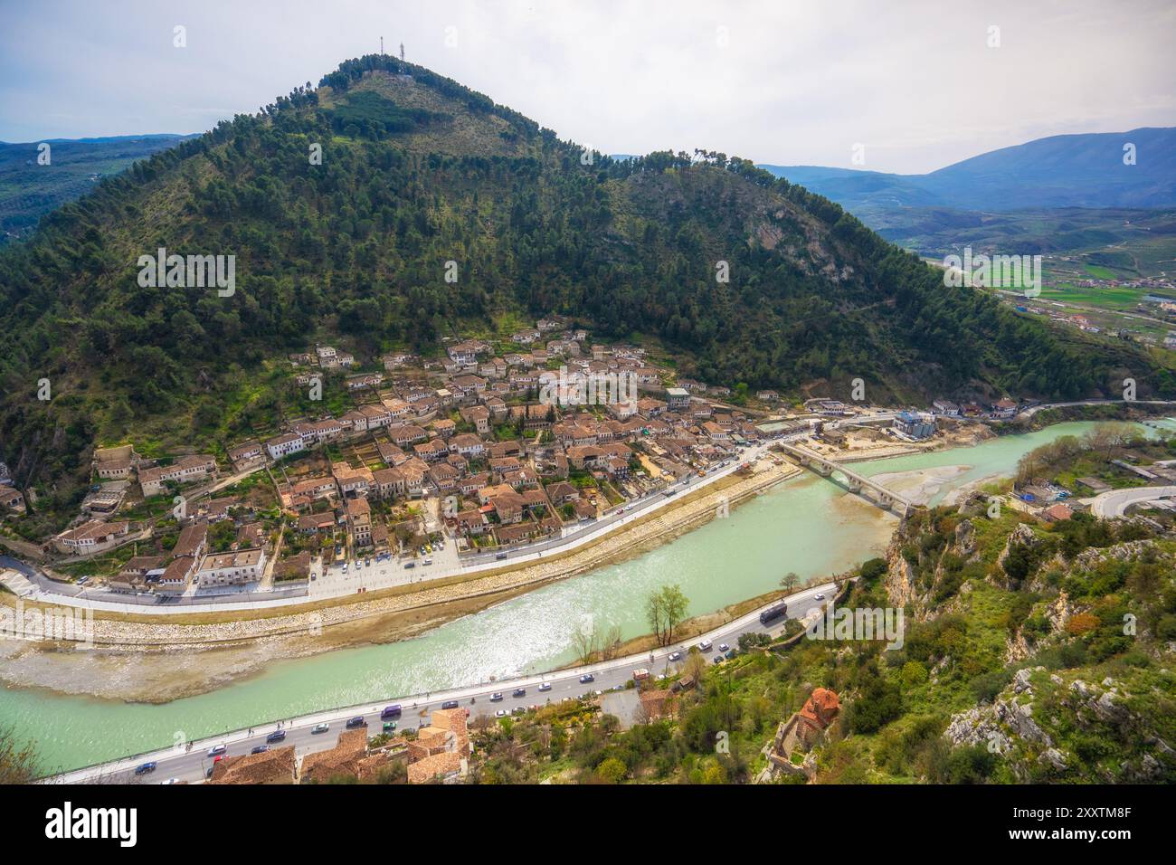 Albania- Berat County- Berat- Gorica- Osum river Stock Photo - Alamy