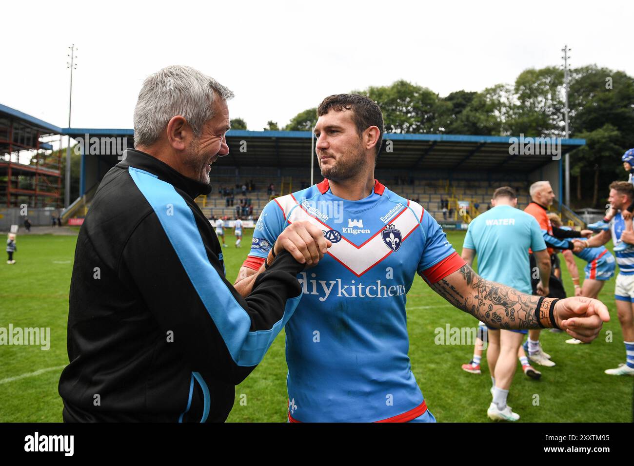 Halifax, England - 25th August 2024 - Darryl Powell Head Coach of ...