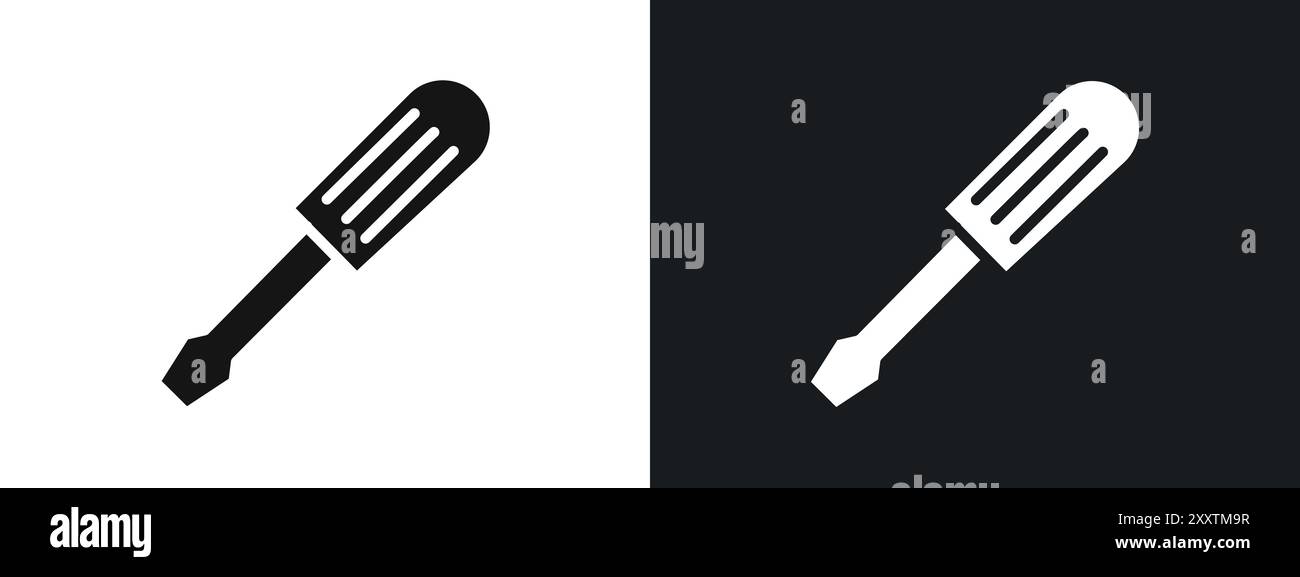 Screwdriver icon linear vector graphics sign or symbol set for web app ui Stock Vector Image ...