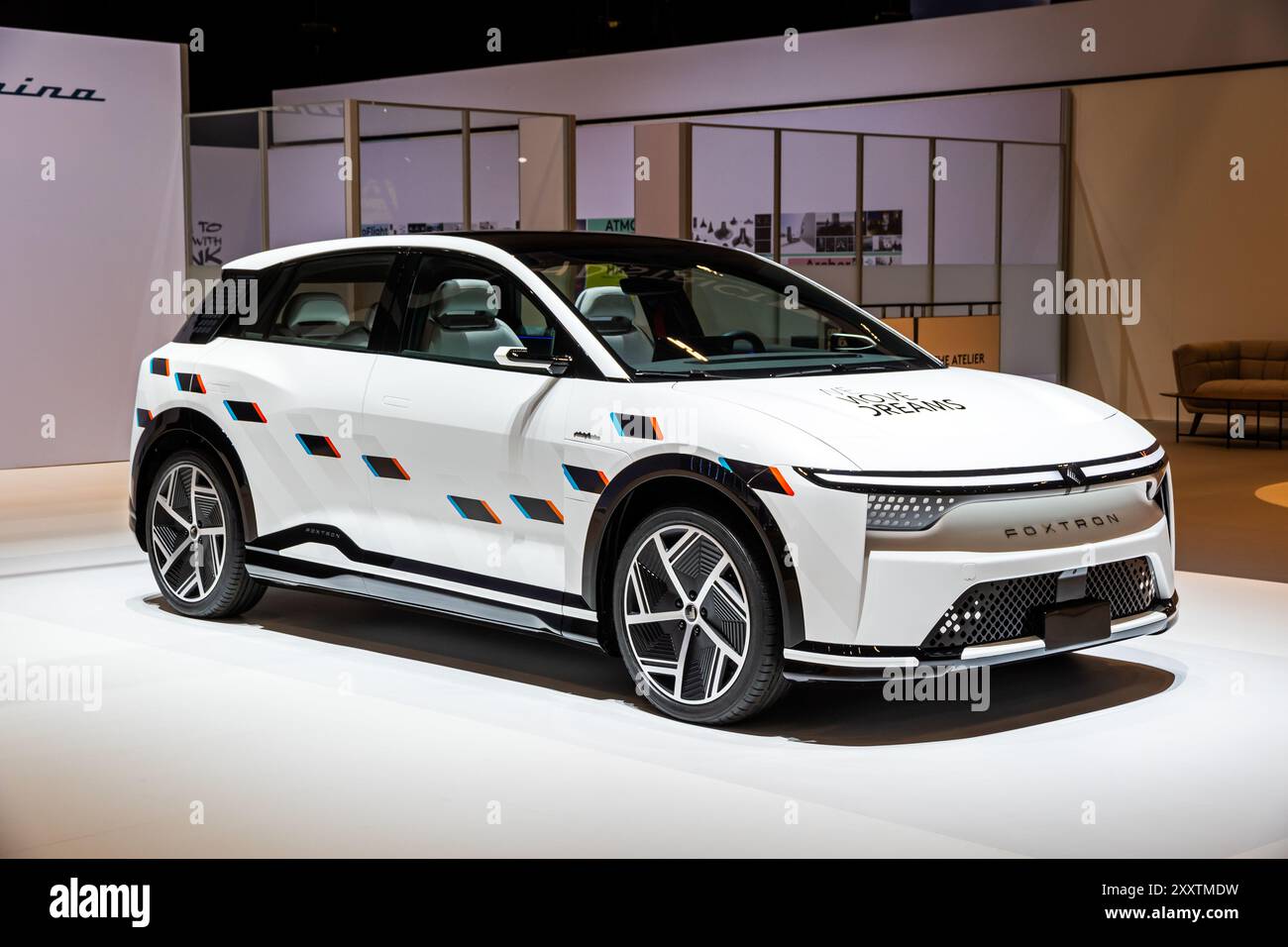 Foxtron Model B Pininfarina electric urban SUV car at the Geneva ...