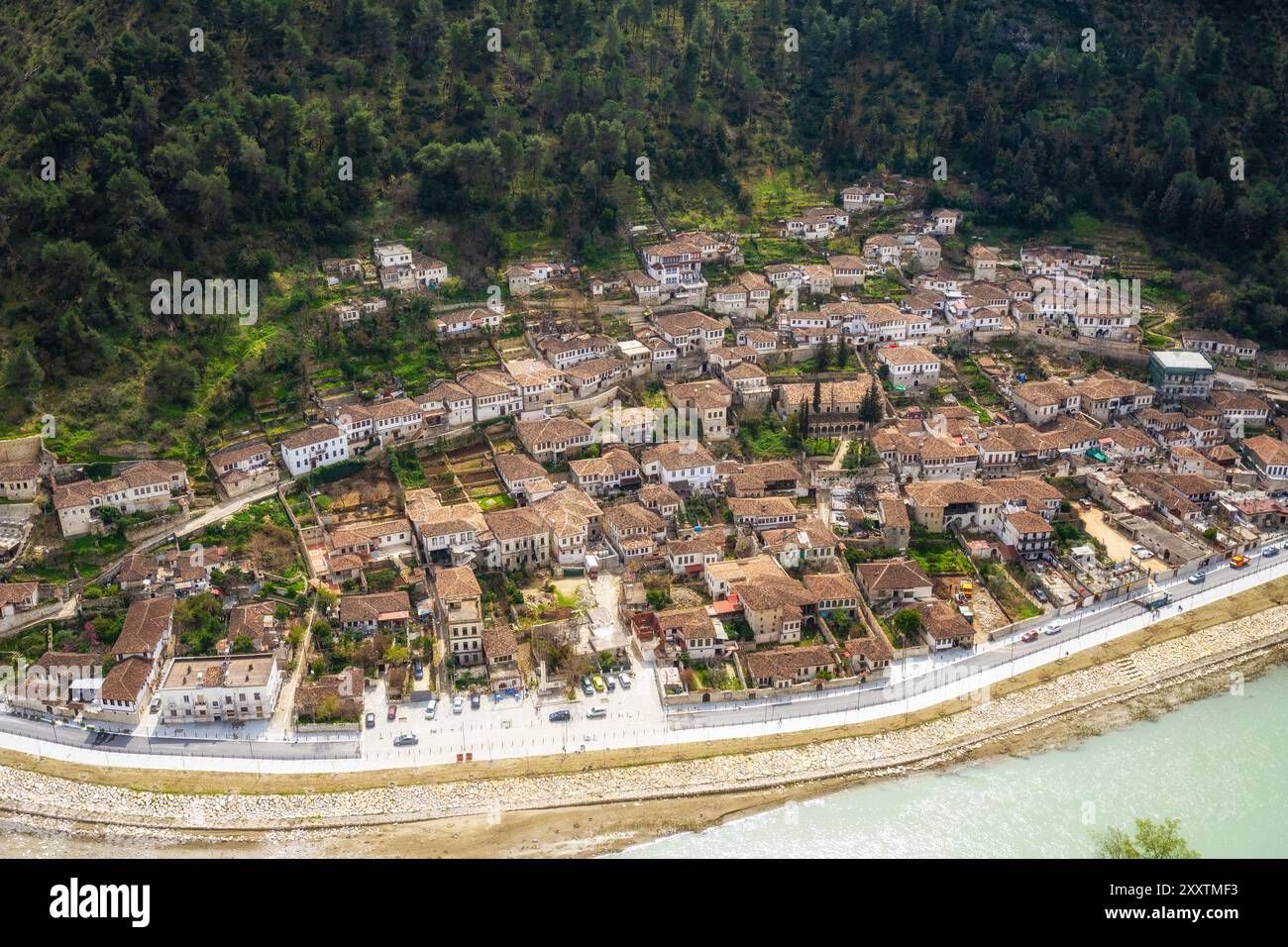 Albania- Berat County- Berat- Gorica- Osum river Stock Photo - Alamy