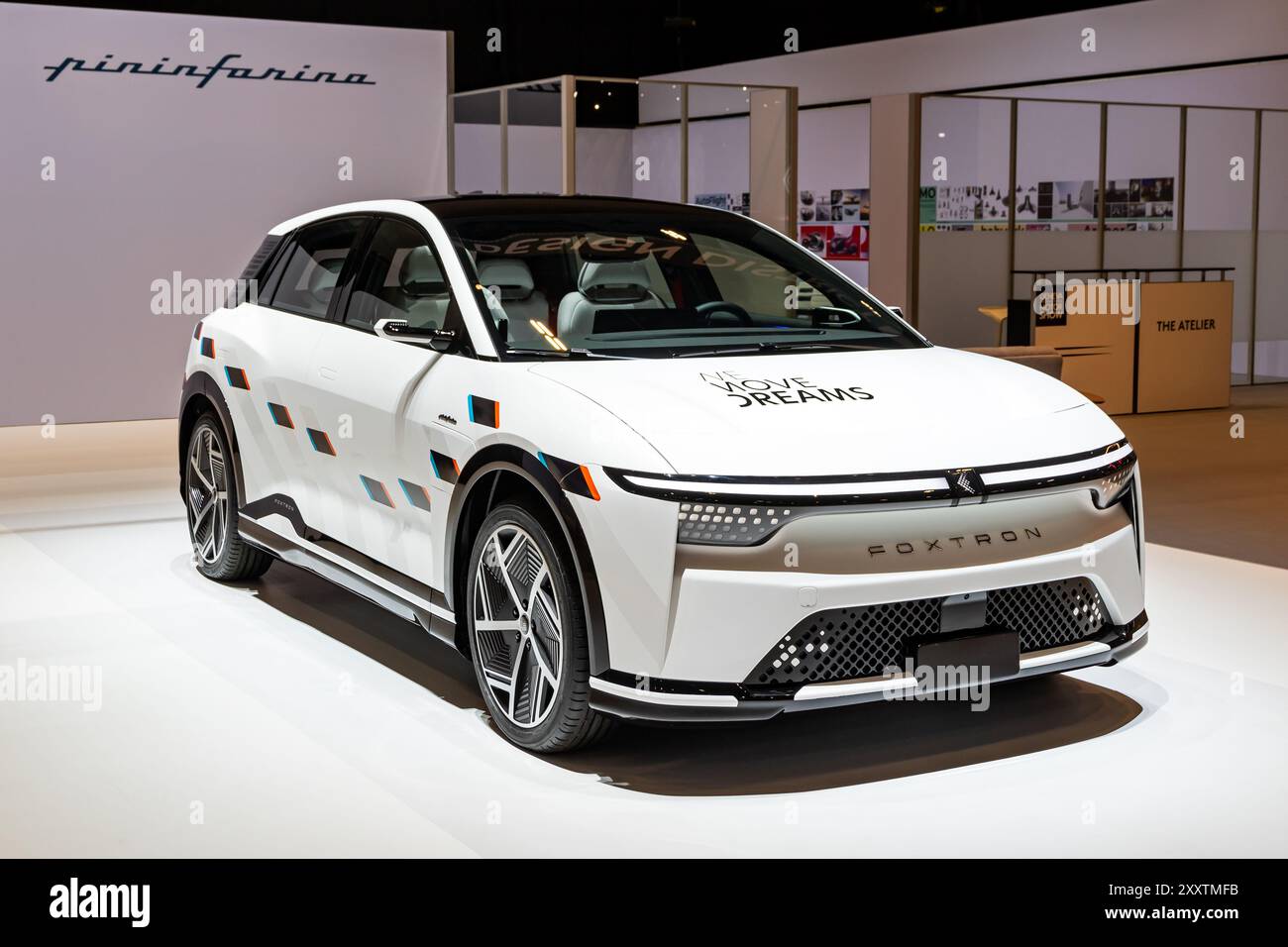 Foxtron Model B Pininfarina electric urban SUV car at the Geneva ...