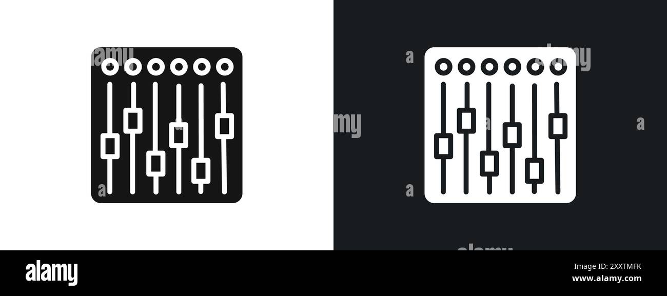 Sound mixer icon linear vector graphics sign or symbol set for web app ui Stock Vector Image ...