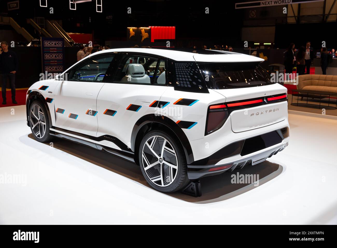 Foxtron Model B Pininfarina electric urban SUV car at the Geneva ...