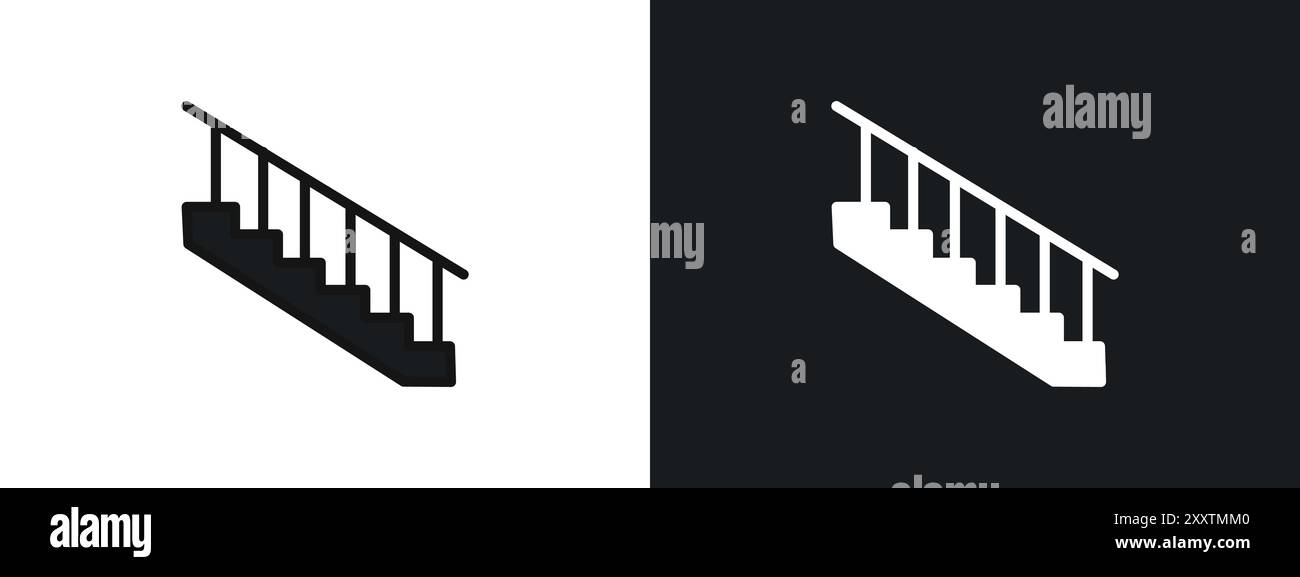 stairs icon linear vector graphics sign or symbol set for web app ui Stock Vector Image & Art ...