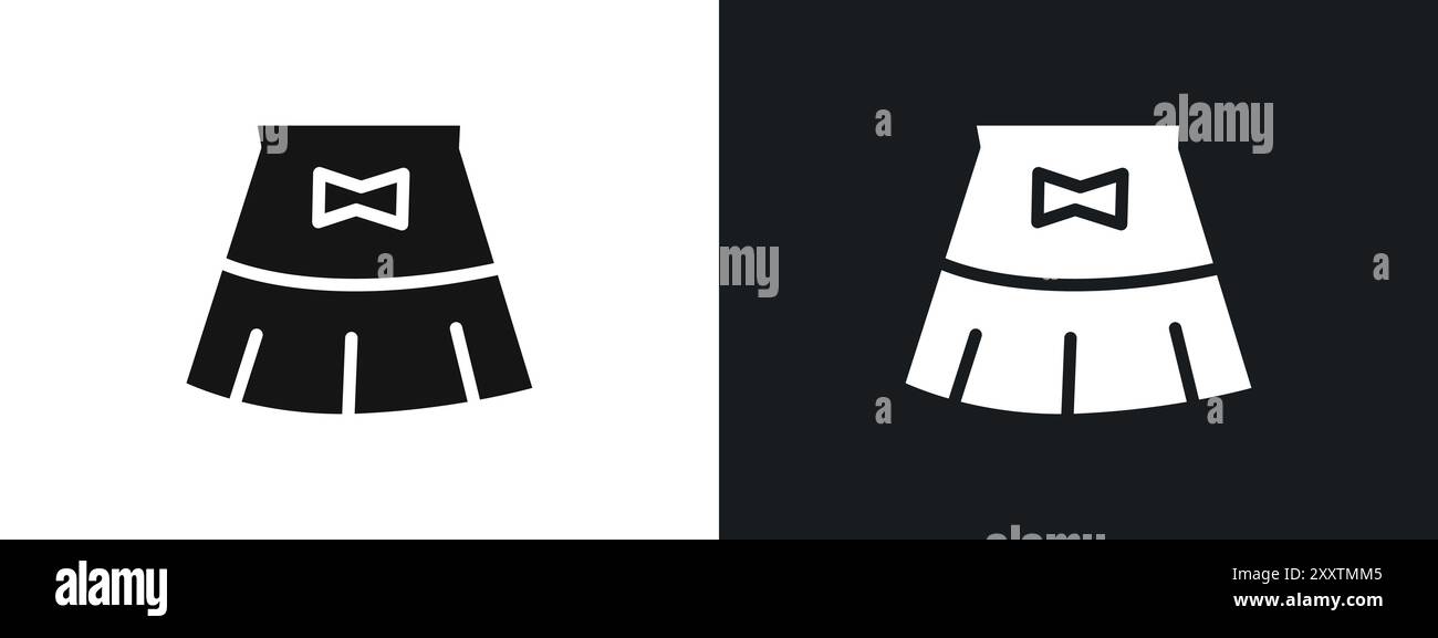 skirt girl clothes icon linear vector graphics sign or symbol set for ...