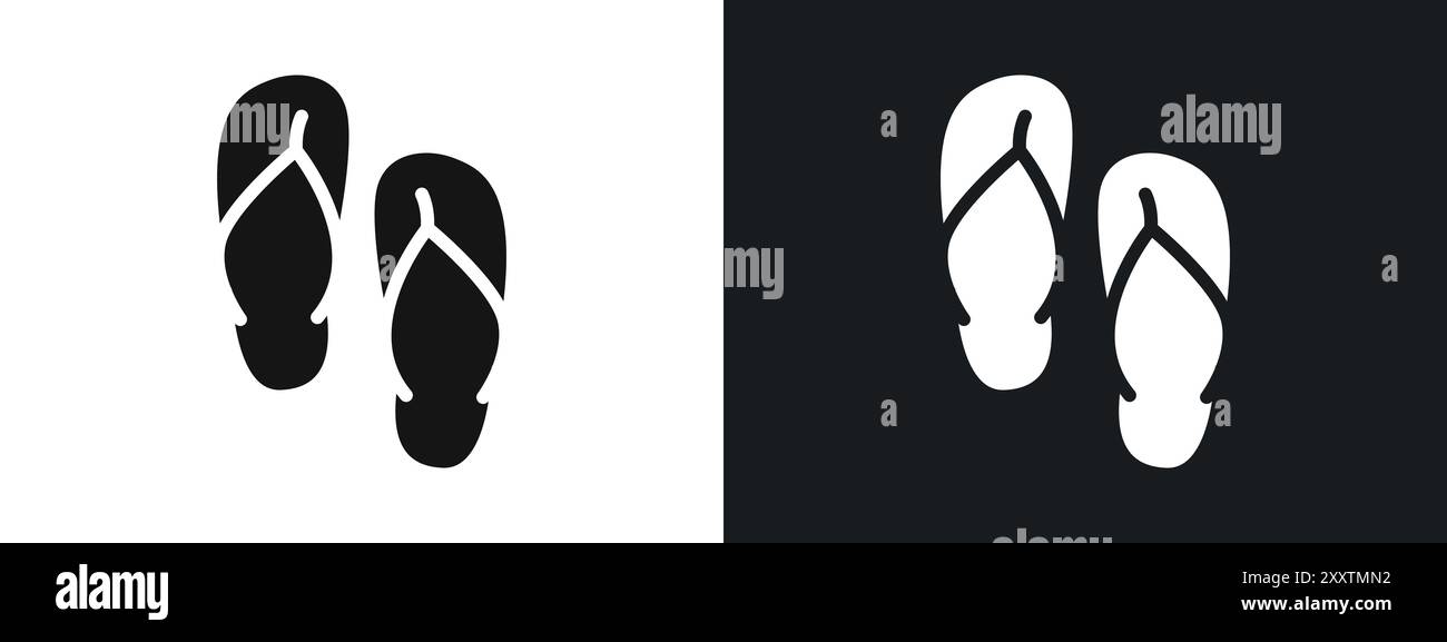 sandals icon linear vector graphics sign or symbol set for web app ui ...