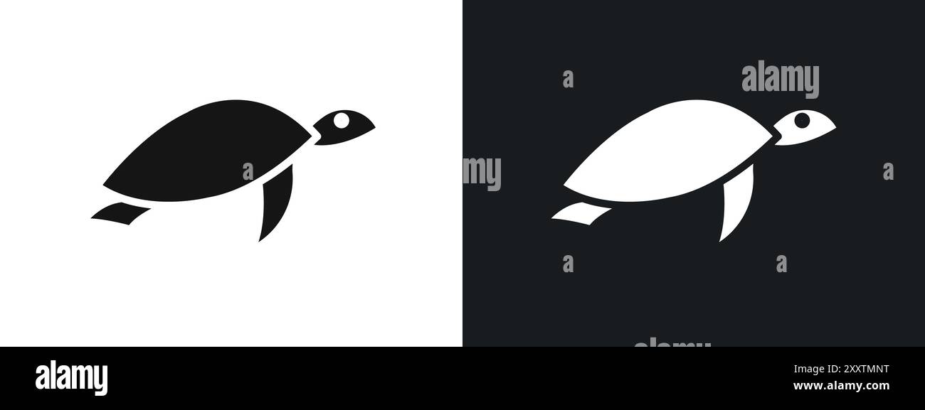 turtle icon linear vector graphics sign or symbol set for web app ui ...