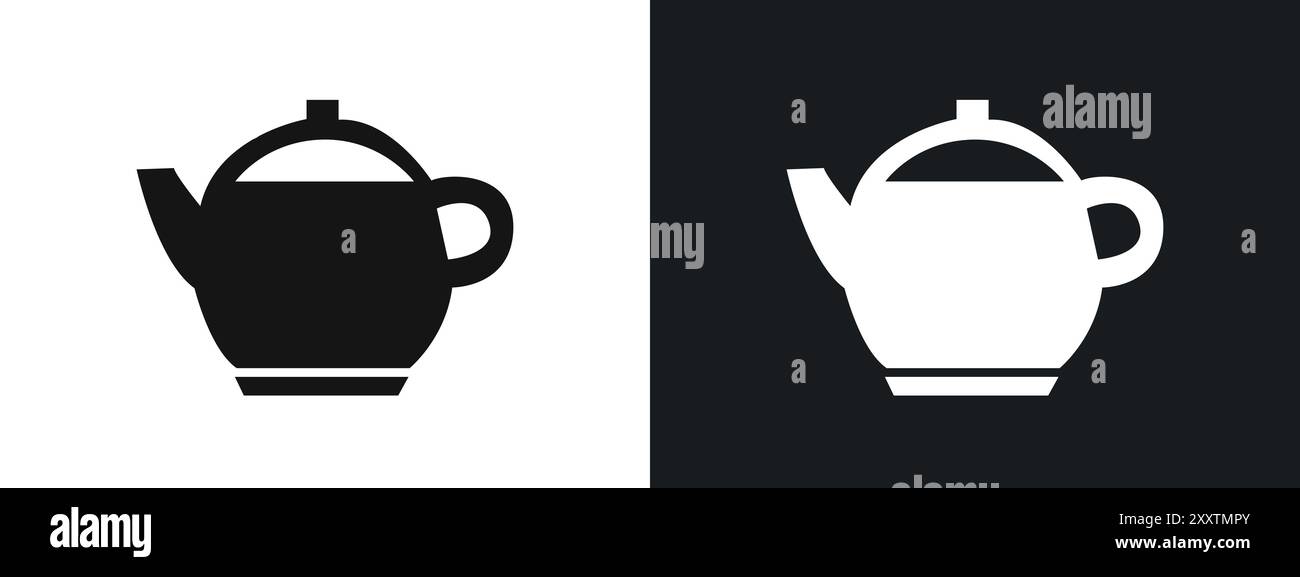 Teapot icon linear vector graphics sign or symbol set for web app ui Stock Vector Image & Art ...