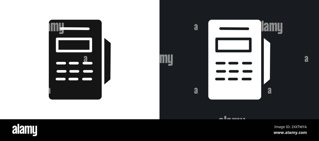 pos terminal icon linear vector graphics sign or symbol set for web app ui Stock Vector Image ...