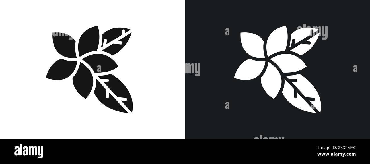 plumeria icon linear vector graphics sign or symbol set for web app ui Stock Vector Image & Art ...