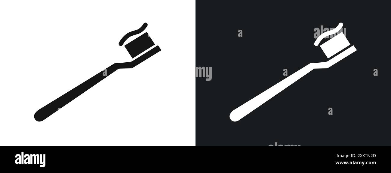 tooth brush icon linear vector graphics sign or symbol set for web app ...