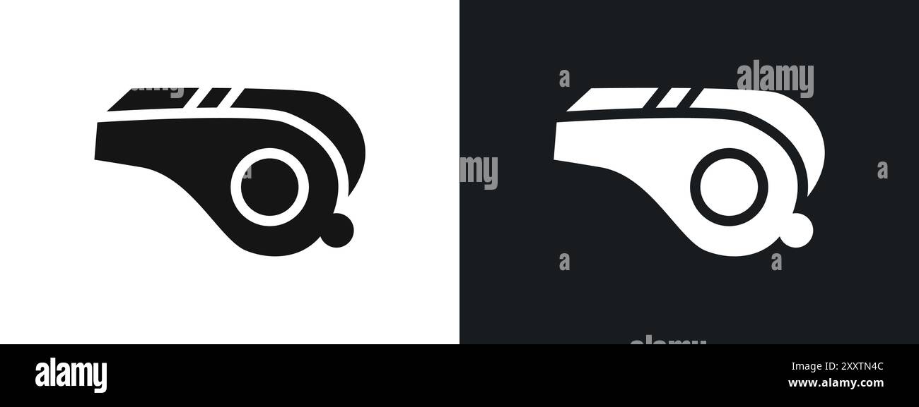 Whistle icon linear vector graphics sign or symbol set for web app ui ...