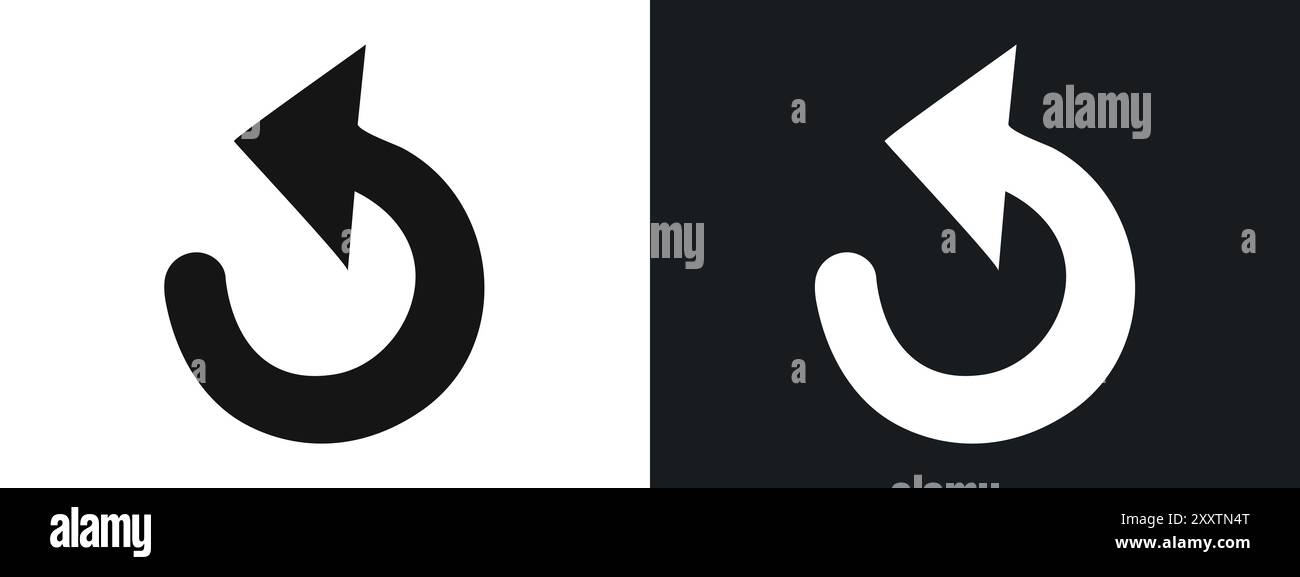 Undo arrow sign icon linear vector graphics sign or symbol set for web app ui Stock Vector Image ...