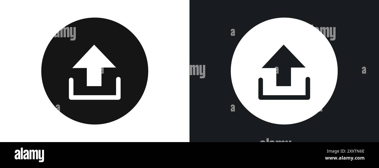Upload Icon Linear Vector Graphics Sign Or Symbol Set For Web App Ui Stock Vector Image And Art