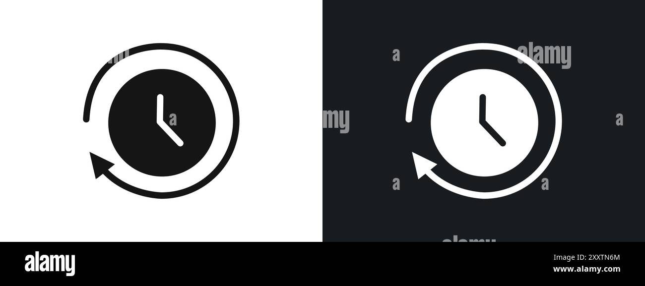 Time passing icon linear vector graphics sign or symbol set for web app ui Stock Vector Image ...